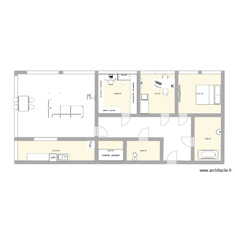 FUTUR LOC - Plan 7 pièces 56 m2 dessiné par ntola