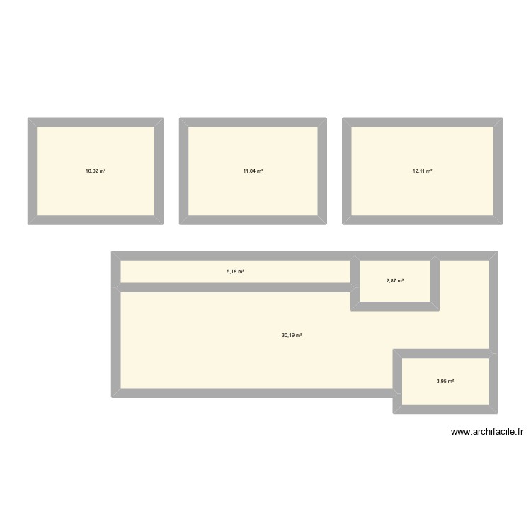 T5 Yutz - Plan 7 pièces 75 m2 dessiné par lucasmth
