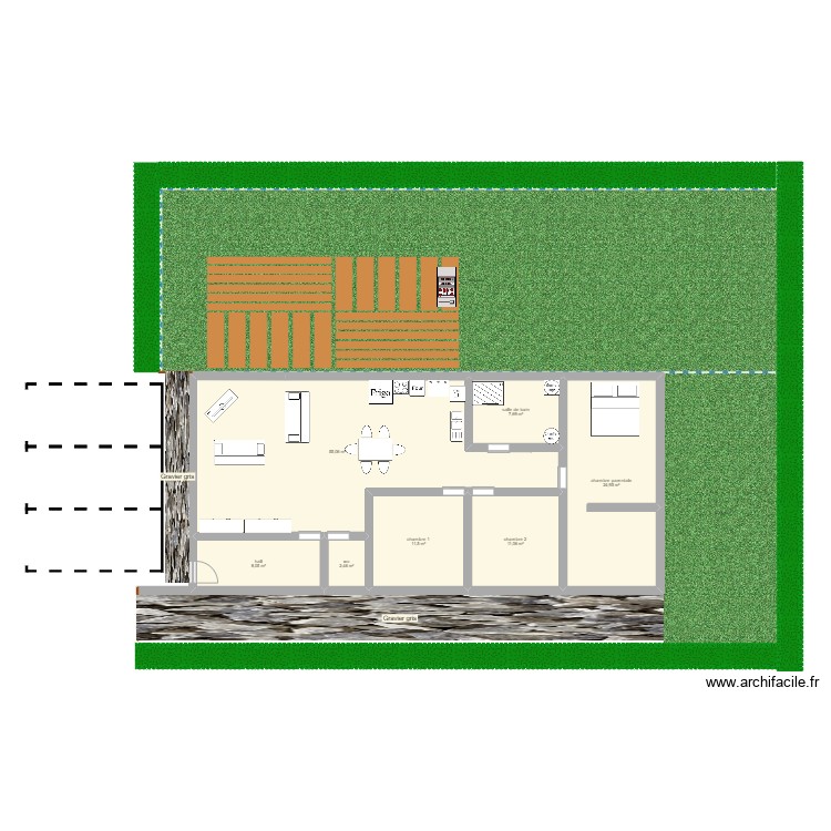 Plan – 130 m2 habitable – Par jermston ️ | ArchiFacile