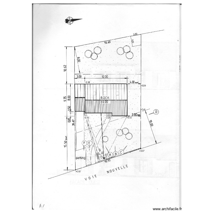 plan masse avec velux - Plan dessiné par panger91