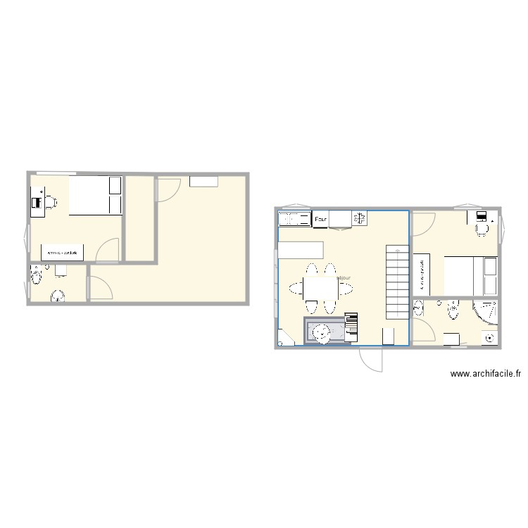 maison océ - Plan dessiné par GR0U