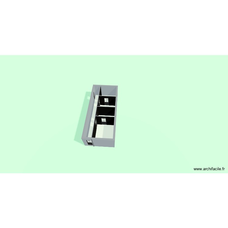 PLAN CRGY PONTOISE 3D - Plan 5 pièces 40 m2 dessiné par roj