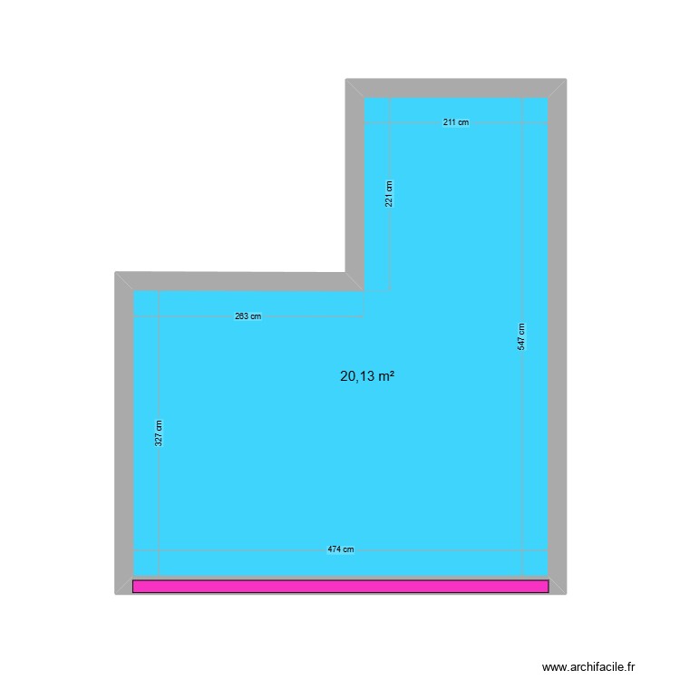 piscine - Plan dessiné par AASERVICES