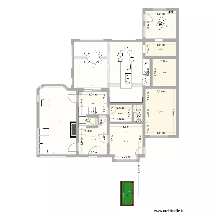 Plan 27 297 m² – Grumiaux v3 – Par xbrichard ️ | ArchiFacile