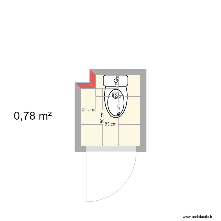 Plan WC - Plan dessiné par Celiamly