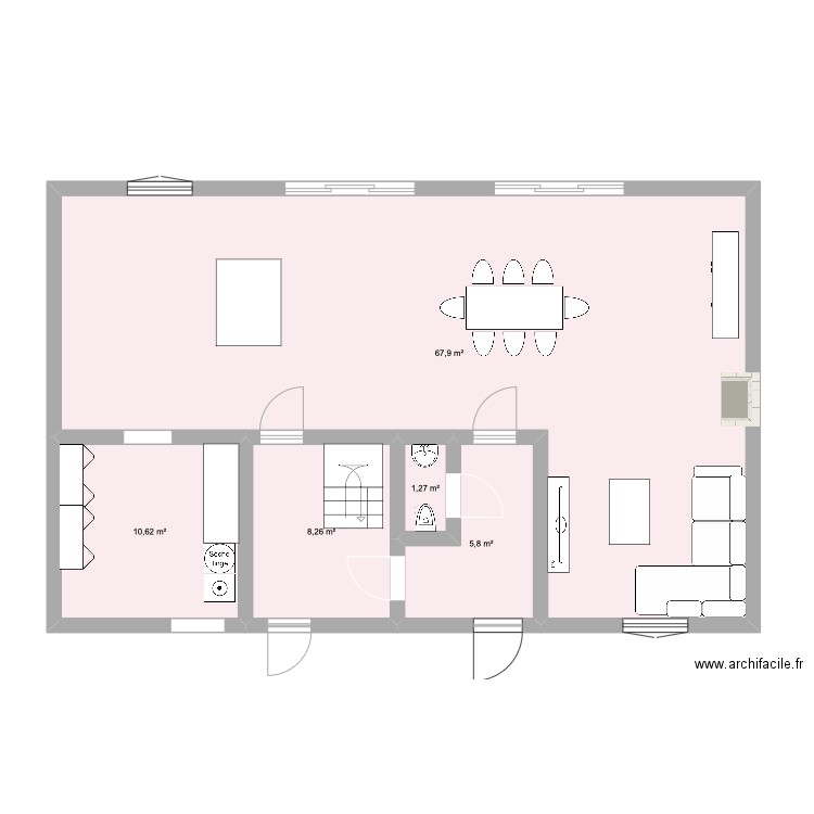 Maison orp plan 1 - Plan 5 pièces 94 m2 dessiné par marieluca1016