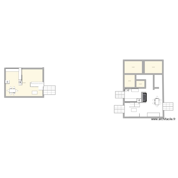 maison - Plan 5 pièces 68 m2 dessiné par CHBX