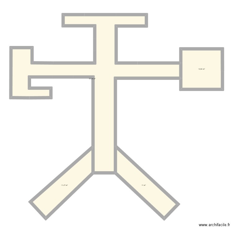 Plan – Plan du bâtiment principal et des ateliers de la prison Jacques ...