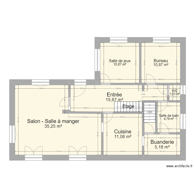 Plan RDC - Plan dessiné par chperetom