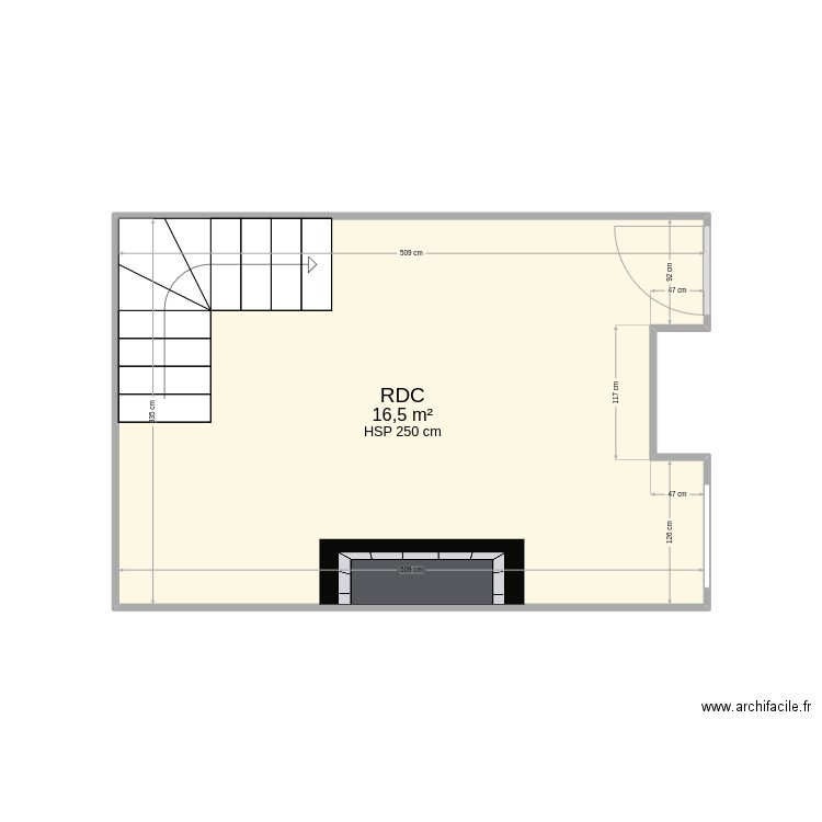 RDC - Plan dessiné par Aamog