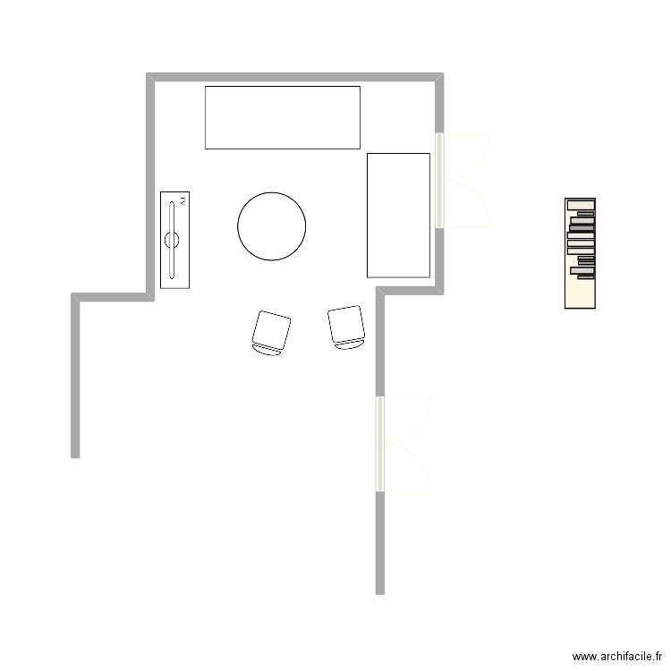 salon canapé - Plan dessiné par Mickael42520