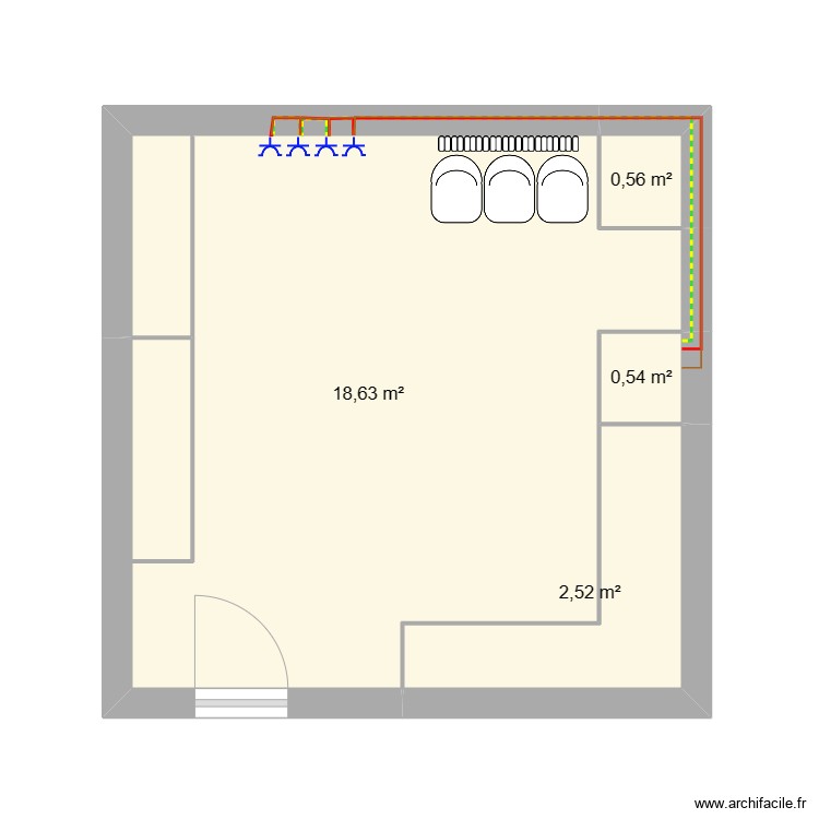 devis - Plan 4 pièces 22 m2 dessiné par karimmmmm