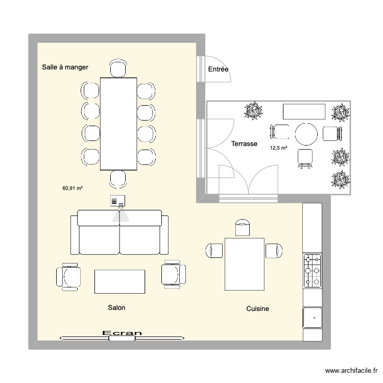 Loft Ermitage - Plan dessiné par Alexaille