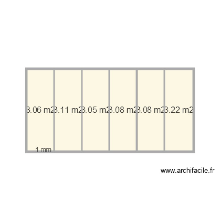 polycarbonate - Plan 6 pièces 19 m2 dessiné par FIFI5345