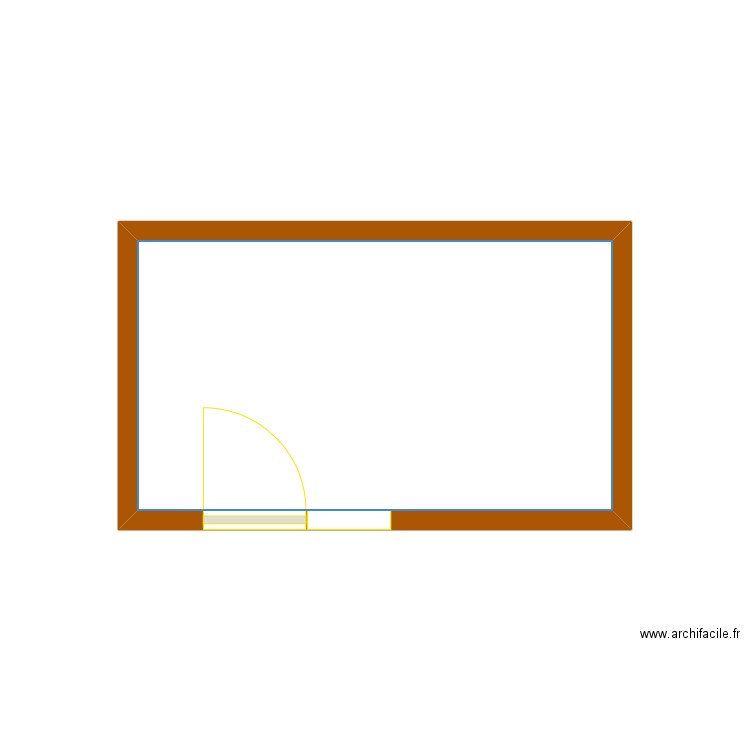 Di3 - Plan 1 pièce 8 m2 dessiné par pulkit