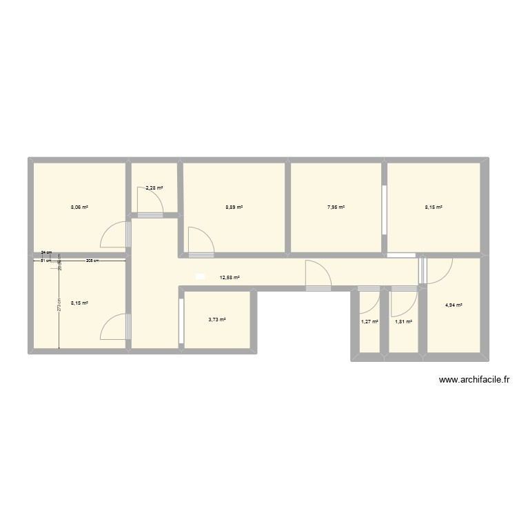 Appart GRETA - Plan dessiné par Caro Elec