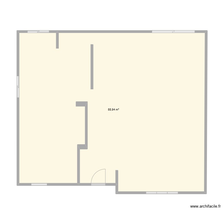 maison idée - Plan 1 pièce 89 m2 dessiné par CarolineetMiky