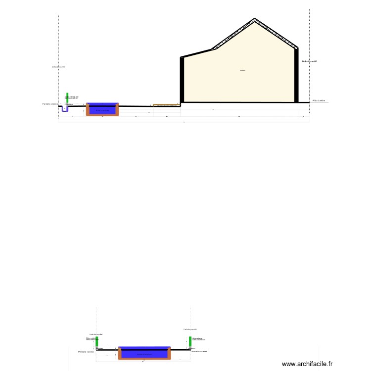 plan de coupe - Plan 6 pièces 89 m2 dessiné par FranckOlivier1976