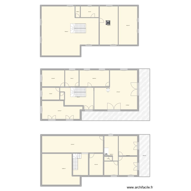 Yellow street - Plan 20 pièces 454 m2 dessiné par coutin79
