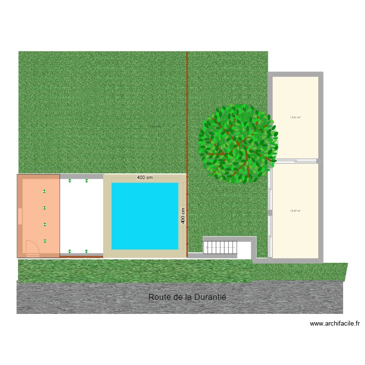 Plan piscine - Plan dessiné par Jesus Crie