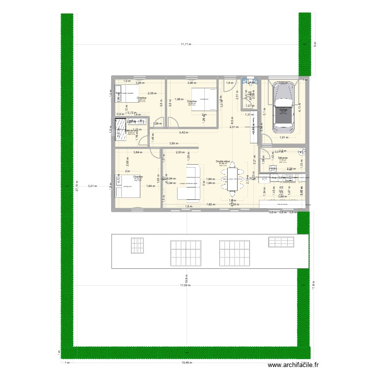 Plan 8 pièces 147 m² – maison bas de sembas – Par neness54 ️ | ArchiFacile
