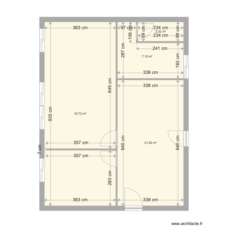 Plan – Bourgade Existant – Par POS ️ | ArchiFacile