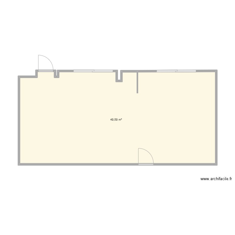 réfectoire - Plan dessiné par Axelgcn