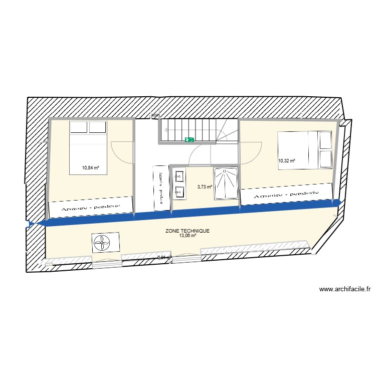 R4 FUTUR - Plan 5 pièces 38 m2 dessiné par scilesterreaux