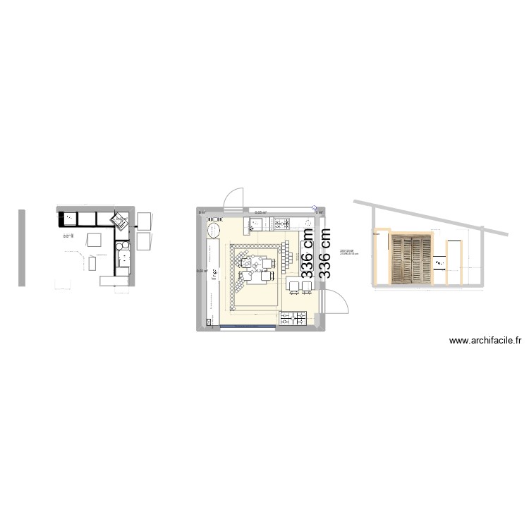 Plans cuisine v2 - Plan 6 pièces 26 m2 dessiné par mariealbertier