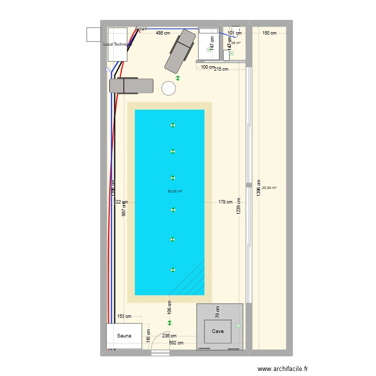 Batiment - Plan 3 pièces 104 m2 dessiné par Gdmanitou