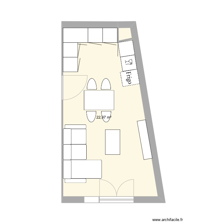 Appartement - Plan dessiné par Emip33