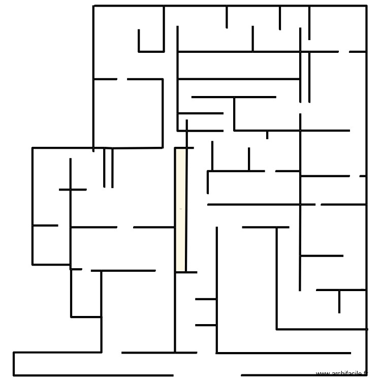 CQB SWAT - Plan 1 pièce 39 m2 dessiné par LeDieuLama