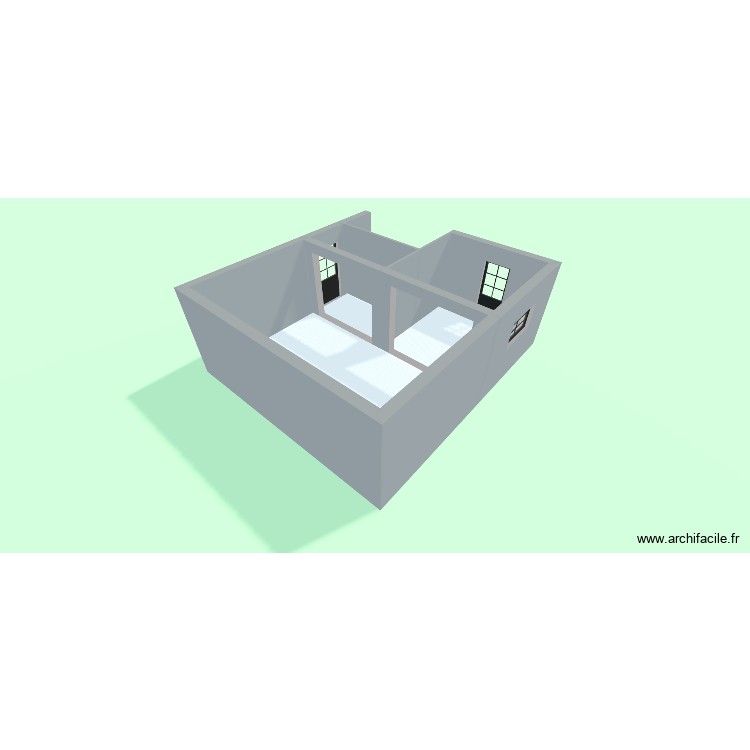 LOGEMENT - Plan 3 pièces 35 m2 dessiné par Loïc_Marteville
