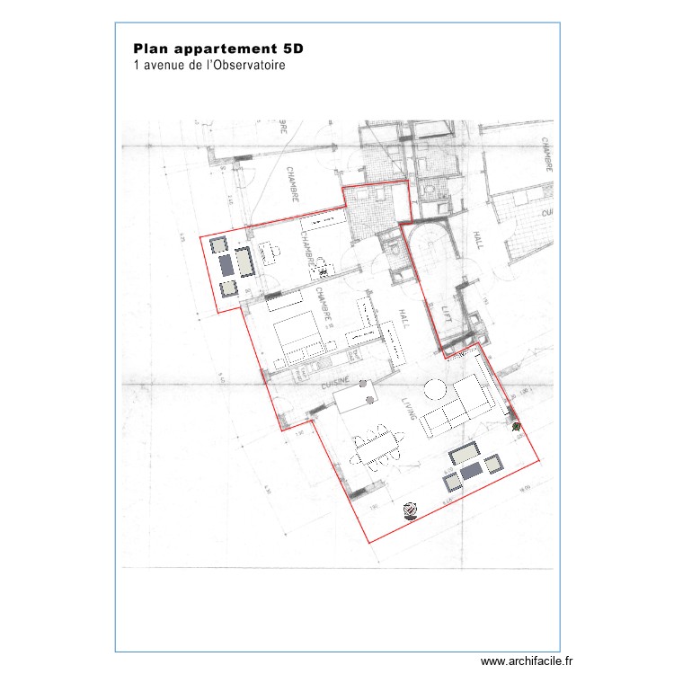 Observatoire - Plan dessiné par DianaNis