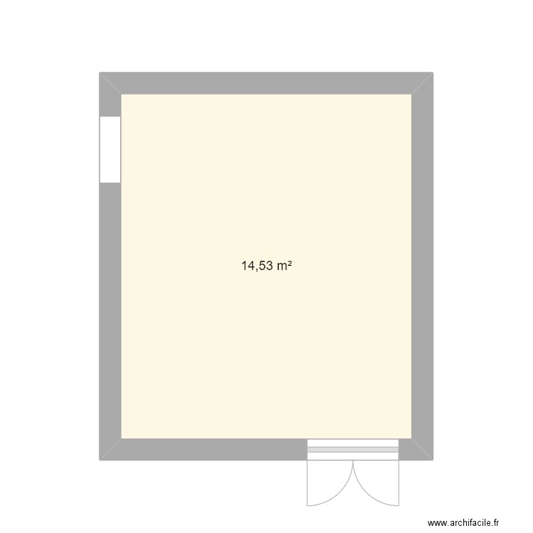 Plonge - Plan 1 pièce 15 m2 dessiné par pastabianca