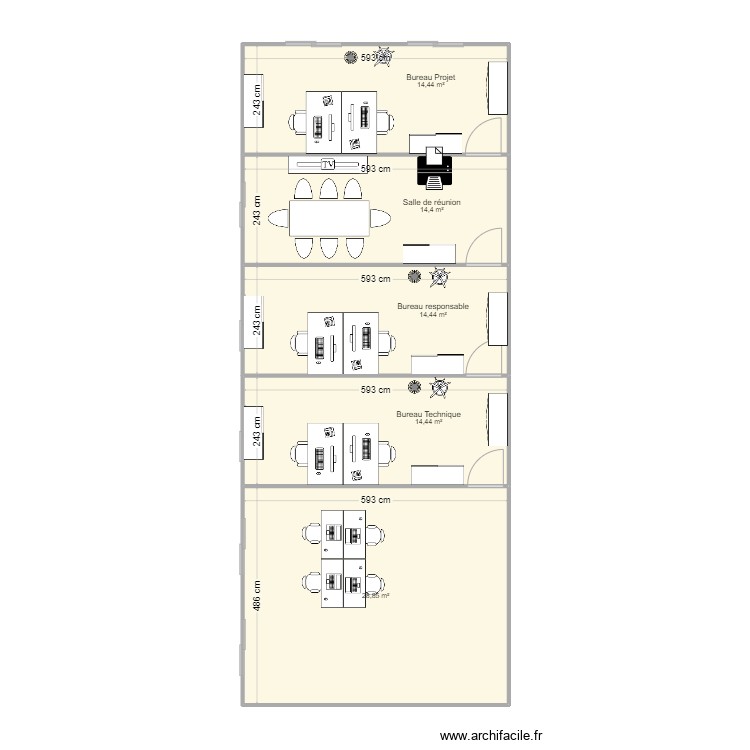 Base vie - VSG_ - Plan 5 pièces 87 m2 dessiné par noelbzk