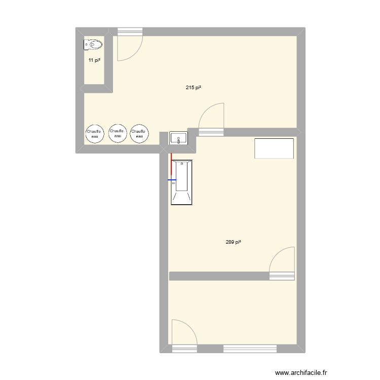 363 Jean-Rioux - Plan 3 pièces 48 m2 dessiné par Marie Marie Chien Chien