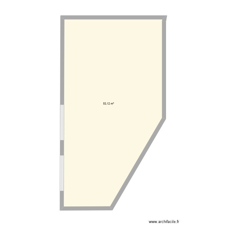 sushi - Plan 1 pièce 53 m2 dessiné par sushicorner