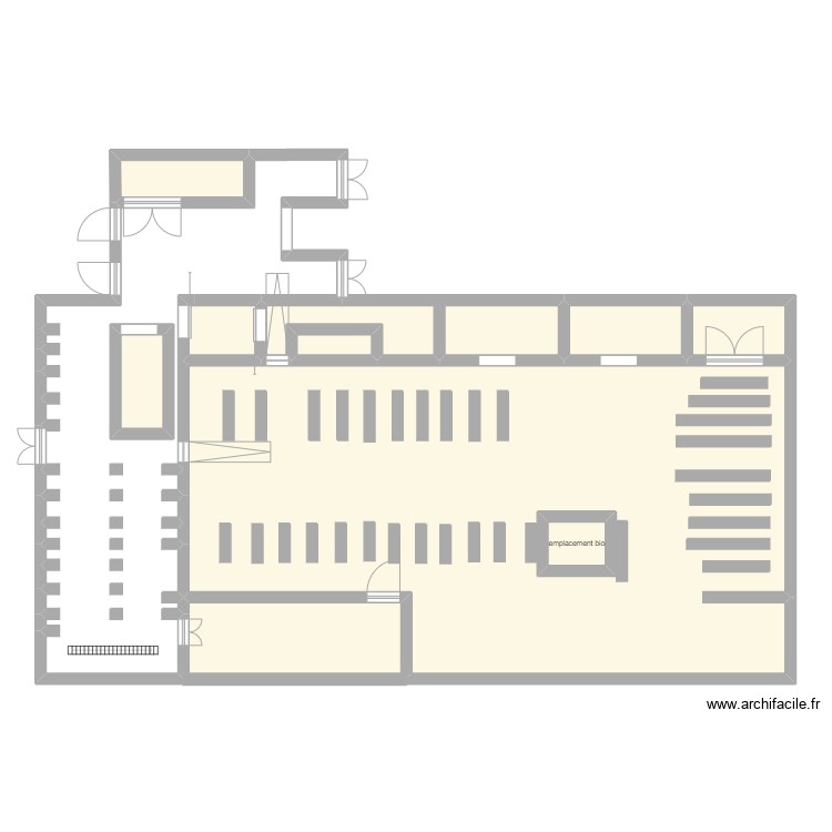 plan Intermarché saujon - Plan 10 pièces 130 m2 dessiné par zeshiram