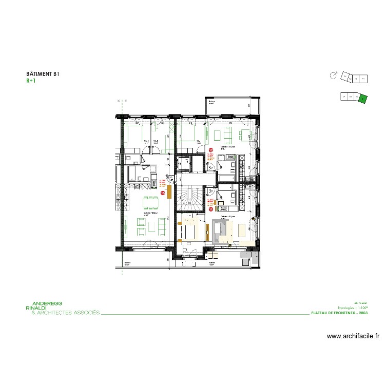 Appartement Plateau - Plan dessiné par RoxMatBro