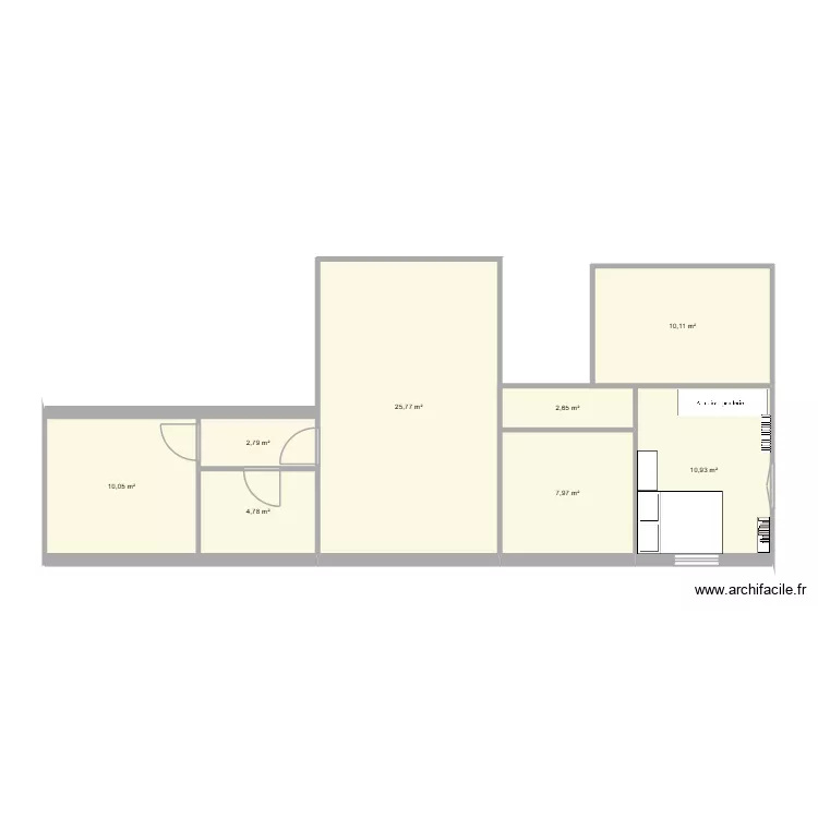 Plan 8 75 m² – appartement – Par HloseBnard ️ | ArchiFacile