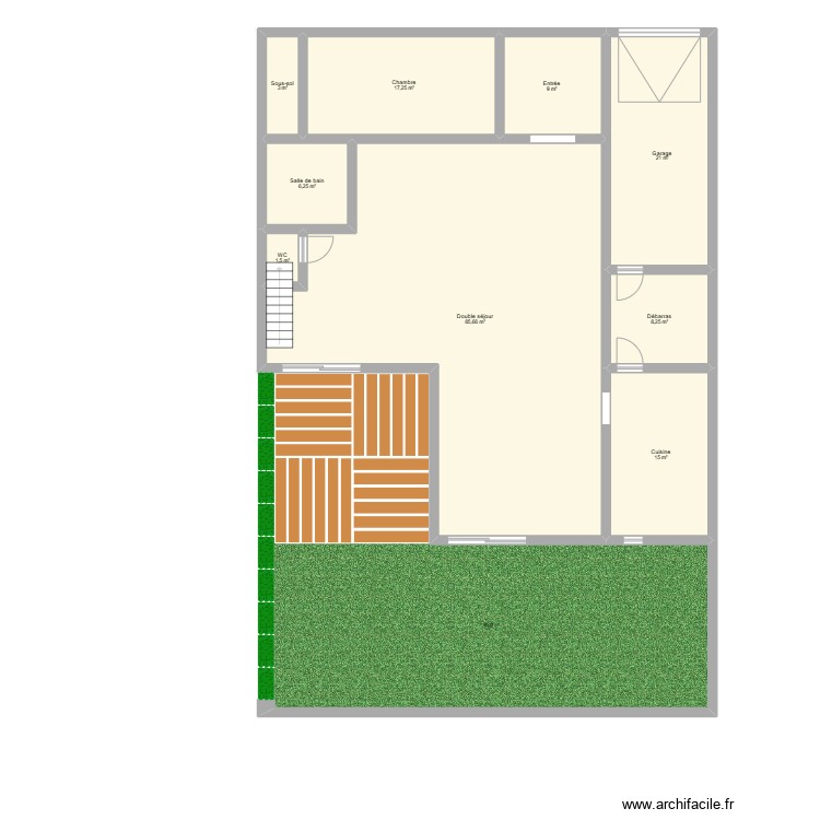 Idée maison 1 - Plan 9 pièces 167 m2 dessiné par Nono best