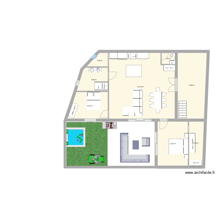 Loft - Plan dessiné par anthony0811