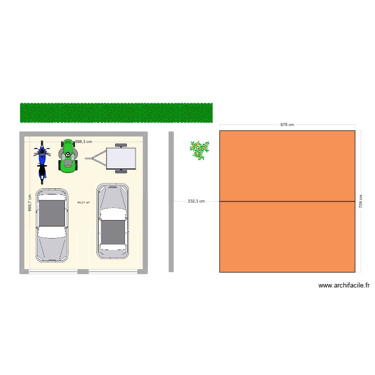garage Damien - Plan dessiné par fc87920